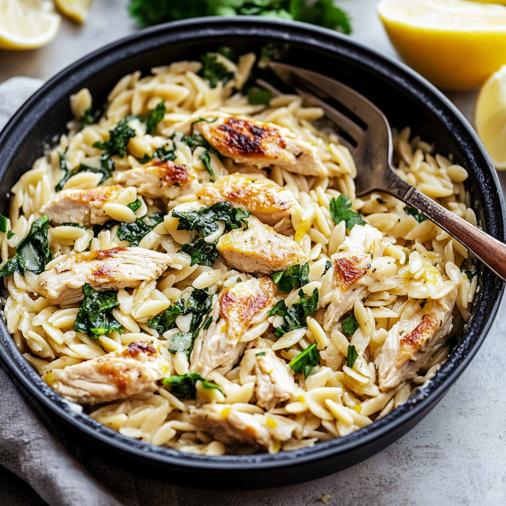 Amazing Lemon Chicken Orzo Pasta for Delicious Flavor