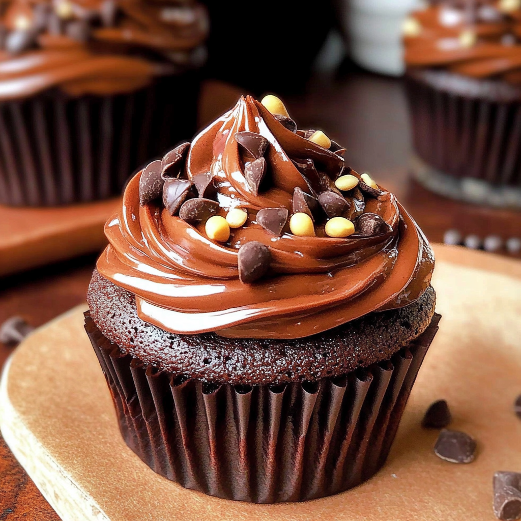 Amazing Christmas Mocha Chocolate Mousse Cupcakes Delight