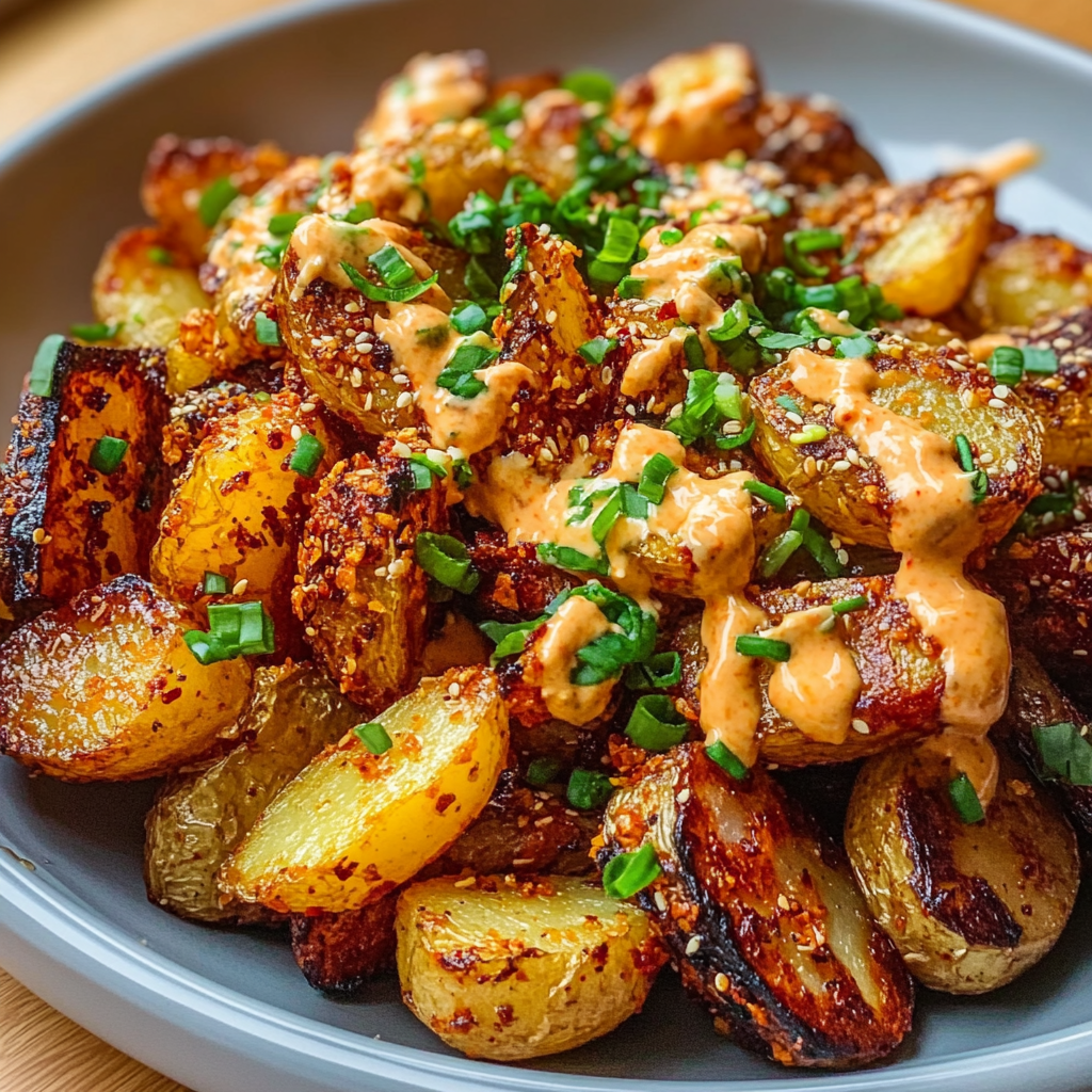 Amazing Crispy Gochujang Potato Salad That Everyone Loves