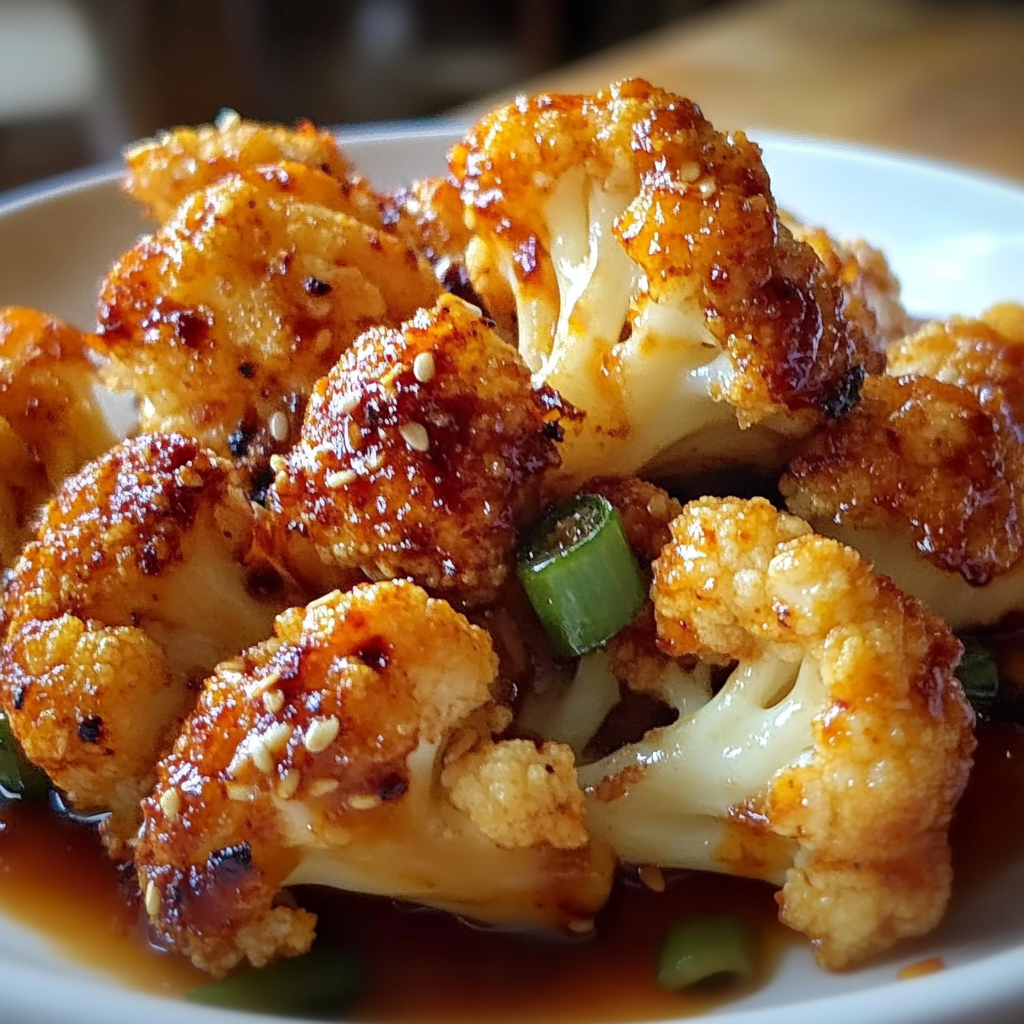 Amazing Sweet and Spicy Baked Cauliflower Delight