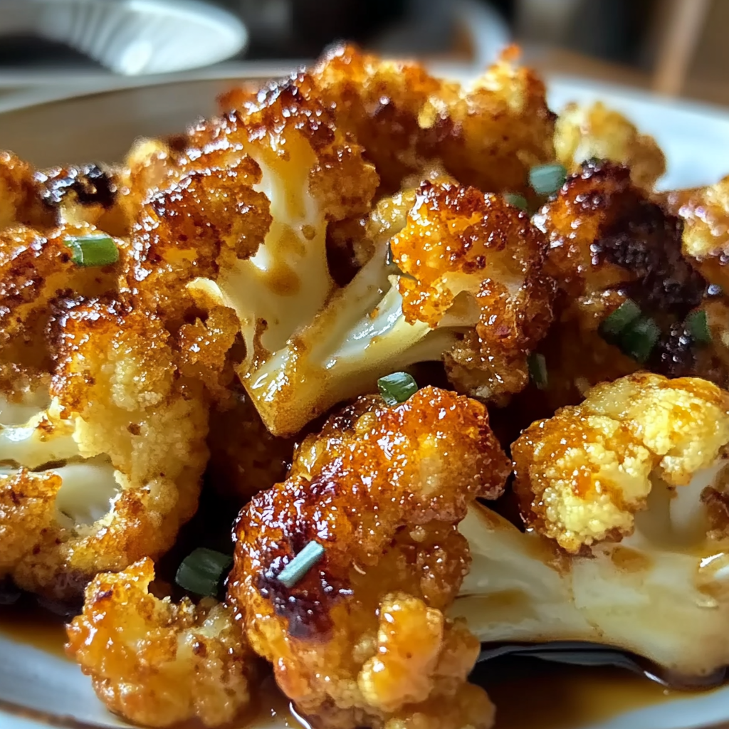 Amazing Sweet and Spicy Baked Cauliflower Delight
